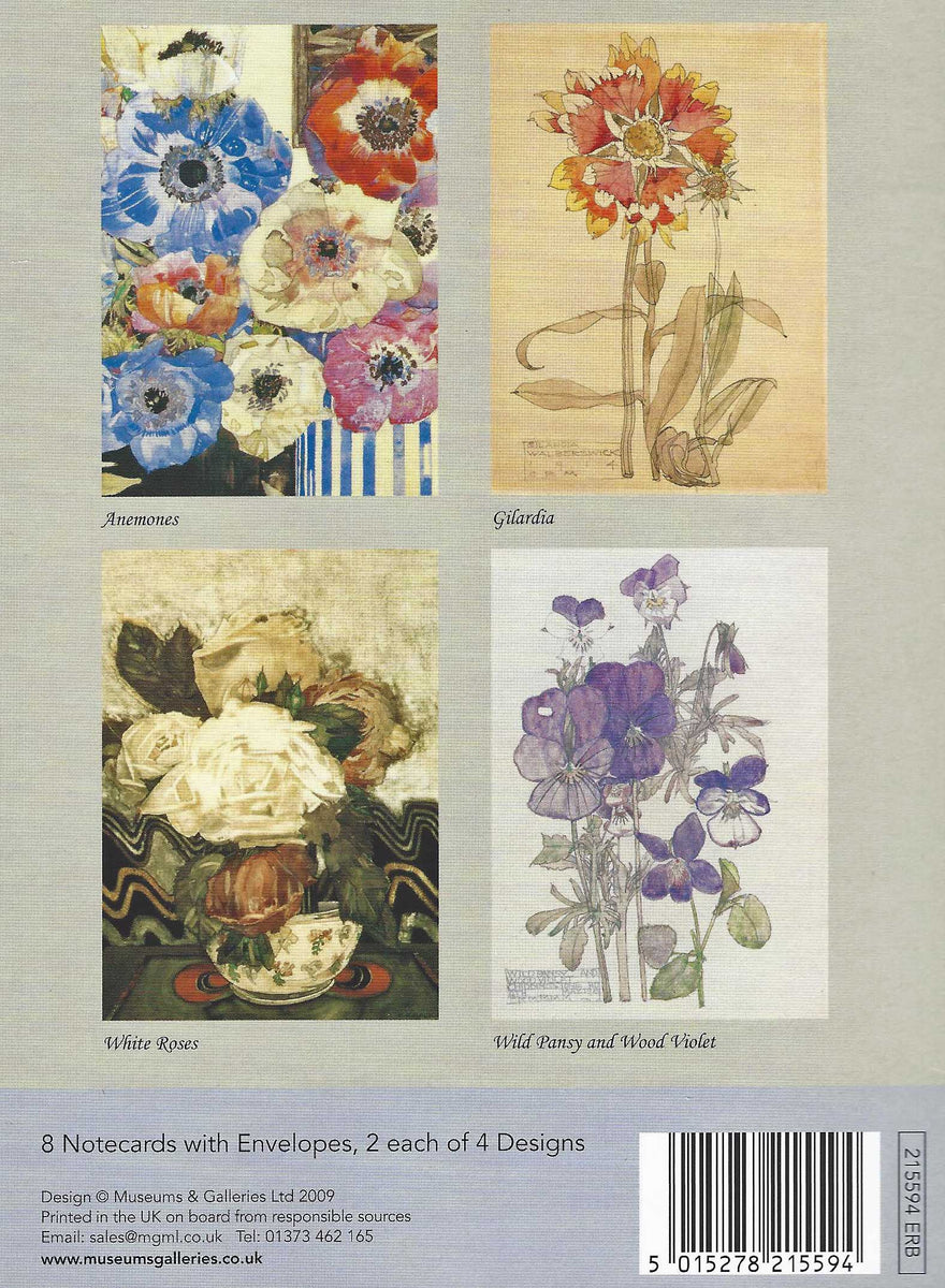 Charles Rennie Mackintosh Flower Studies Note Cards – Arts and Crafts ...